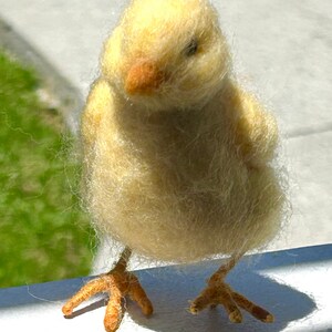 Handmade Needle Felted Baby Chick: Poseable Easter Decor, Life Size - Etsy