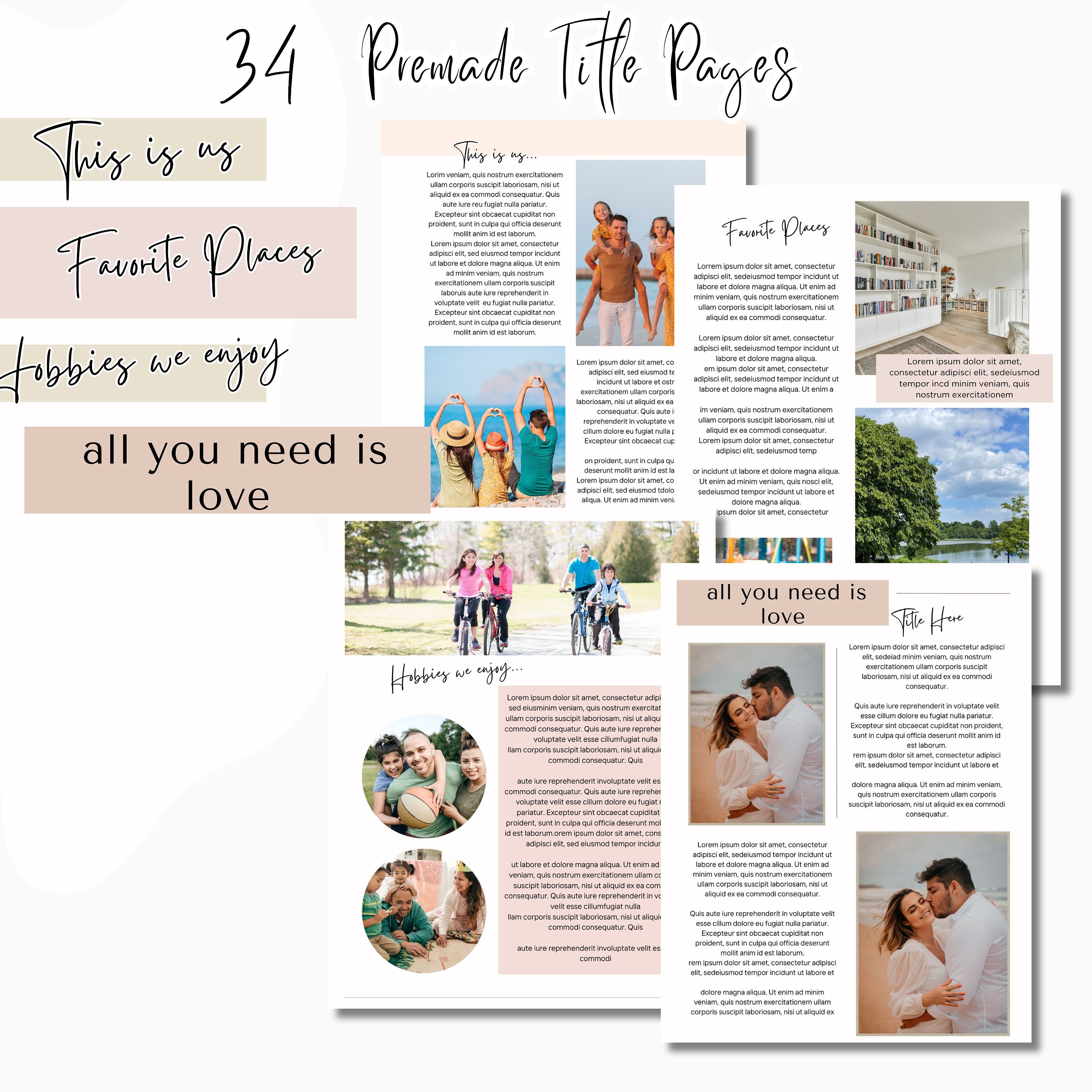 Fully Editable Adoption Family Profile, Adoption Canva Template ...