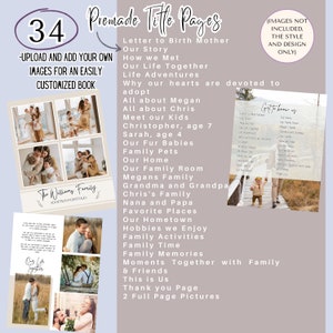 Adoption Canva Template, Neutral Adoption Profile Template, Fully ...