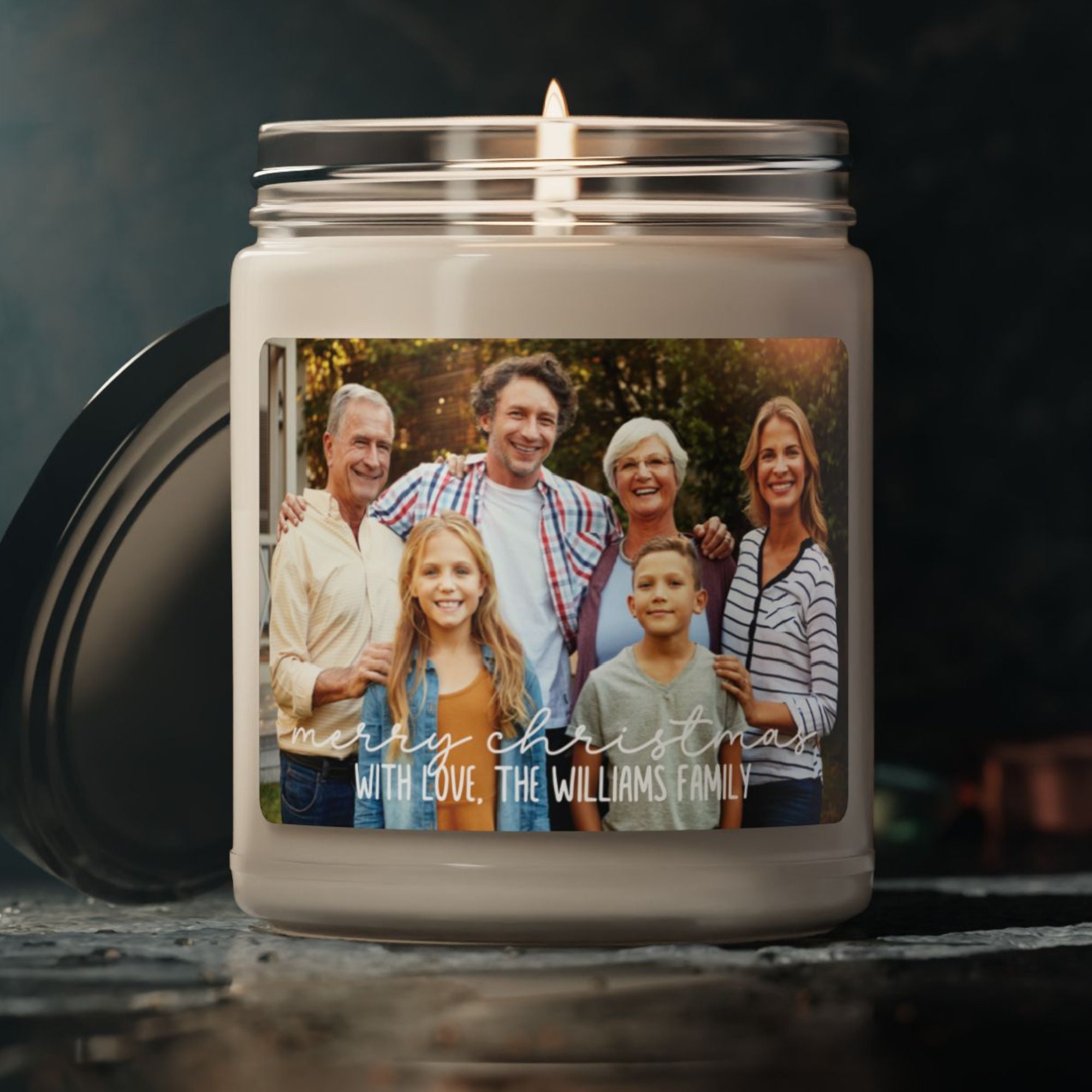 Personalized Family Photo Candle, Picture Candle Collage Gift, Wedding ...