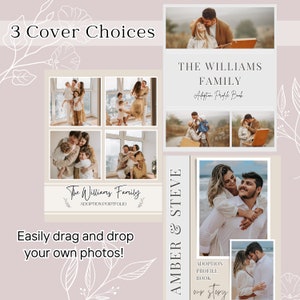 Adoption Canva Template, Neutral Adoption Profile Template, Fully ...