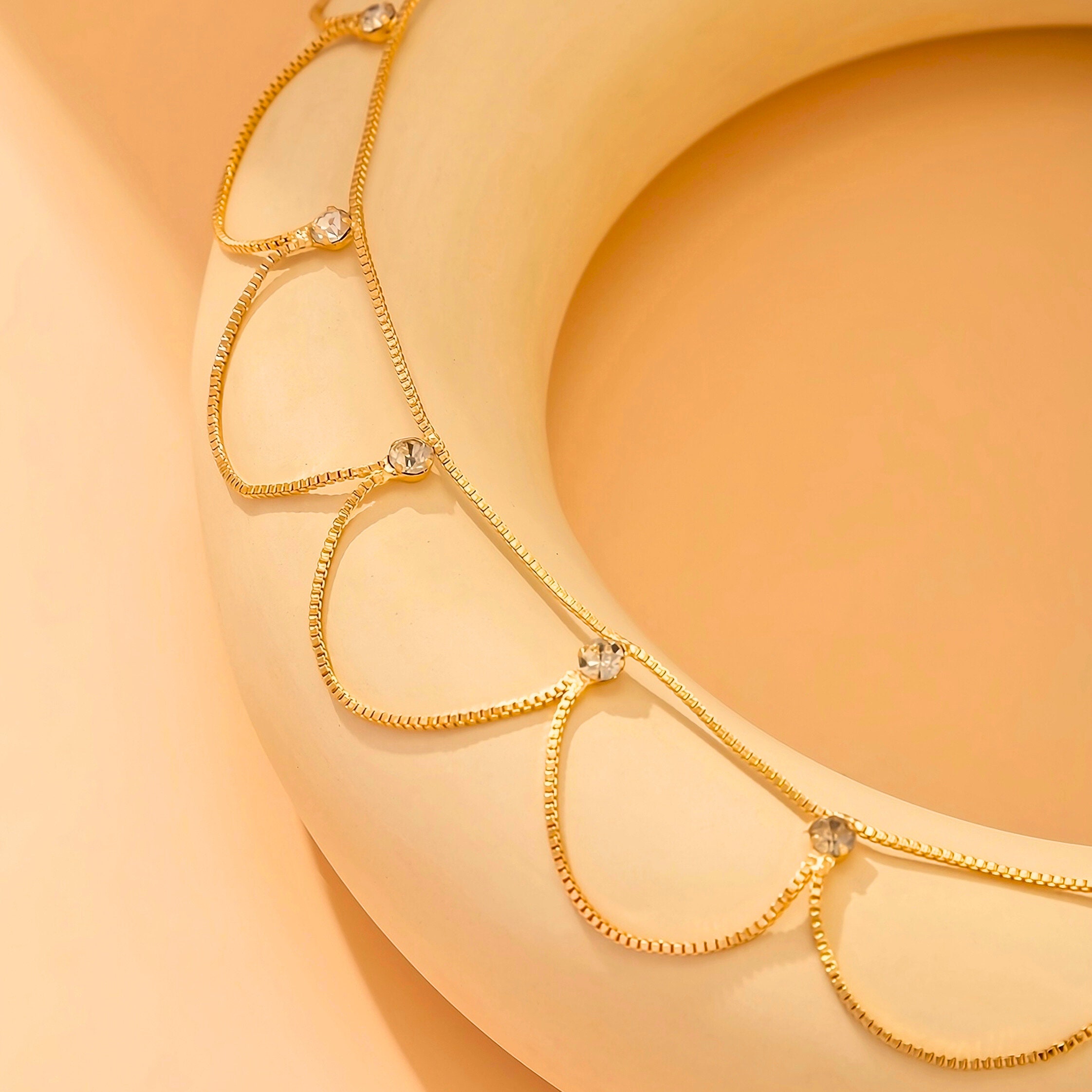 Gold Waist Chain Jewelry, Belly Chain Jewelry, Dainty Salircon ...