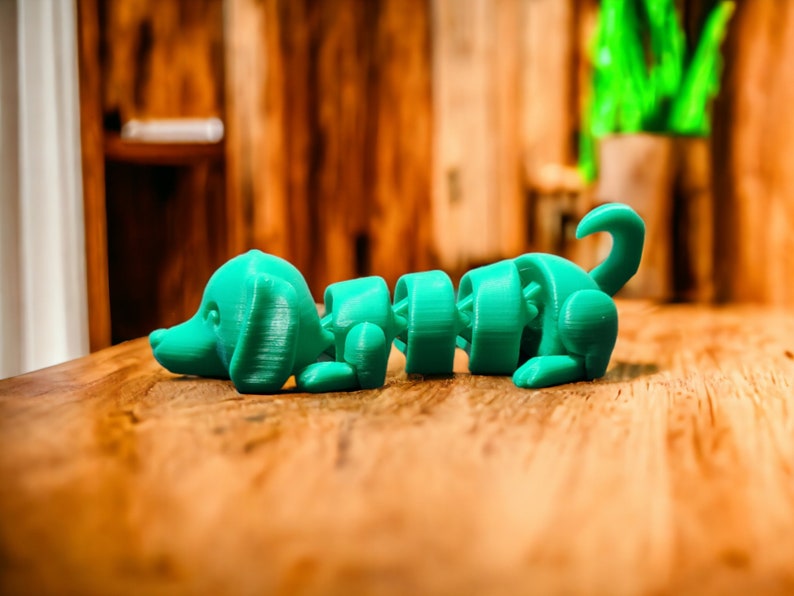 Unique 3D Printed Articulated Wiener Dog Fidget Toy Sensory - Etsy