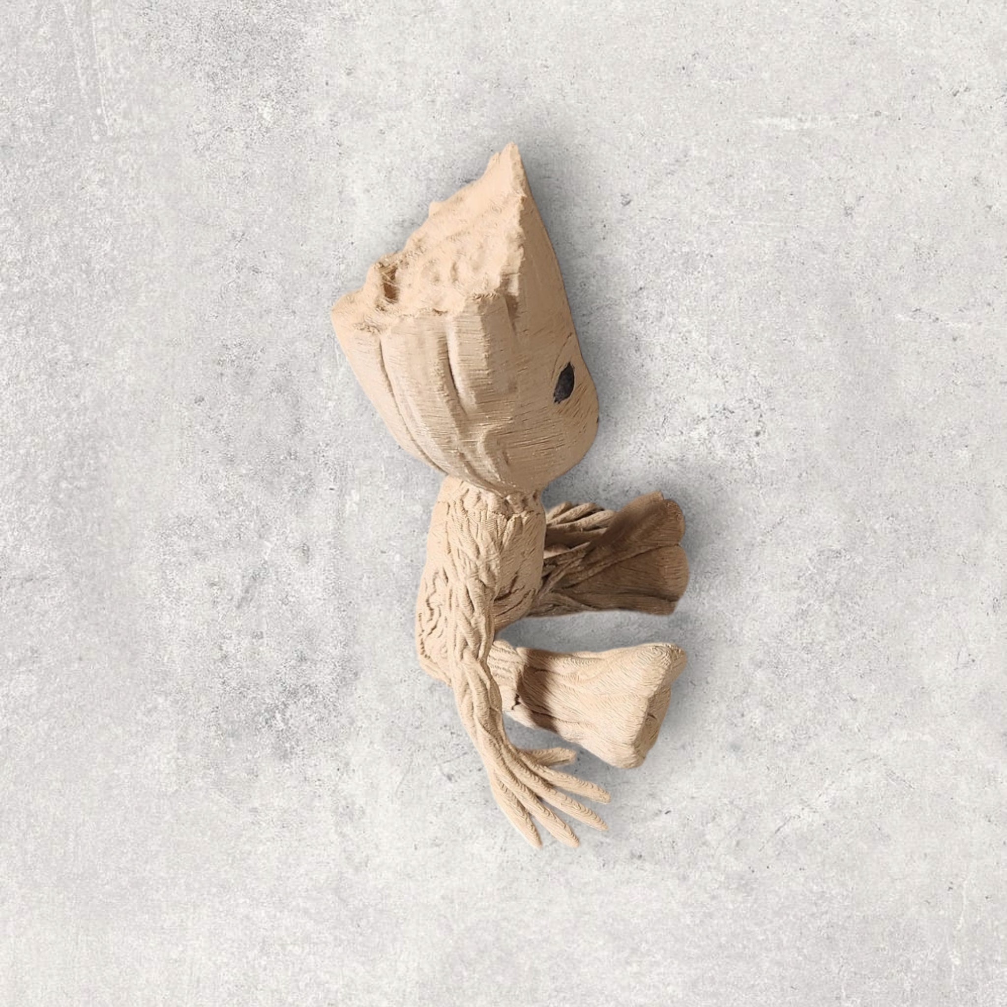 BABY GROOT SITTING 3D Printed Cute Tree Pot Plant Statue Guardians of ...