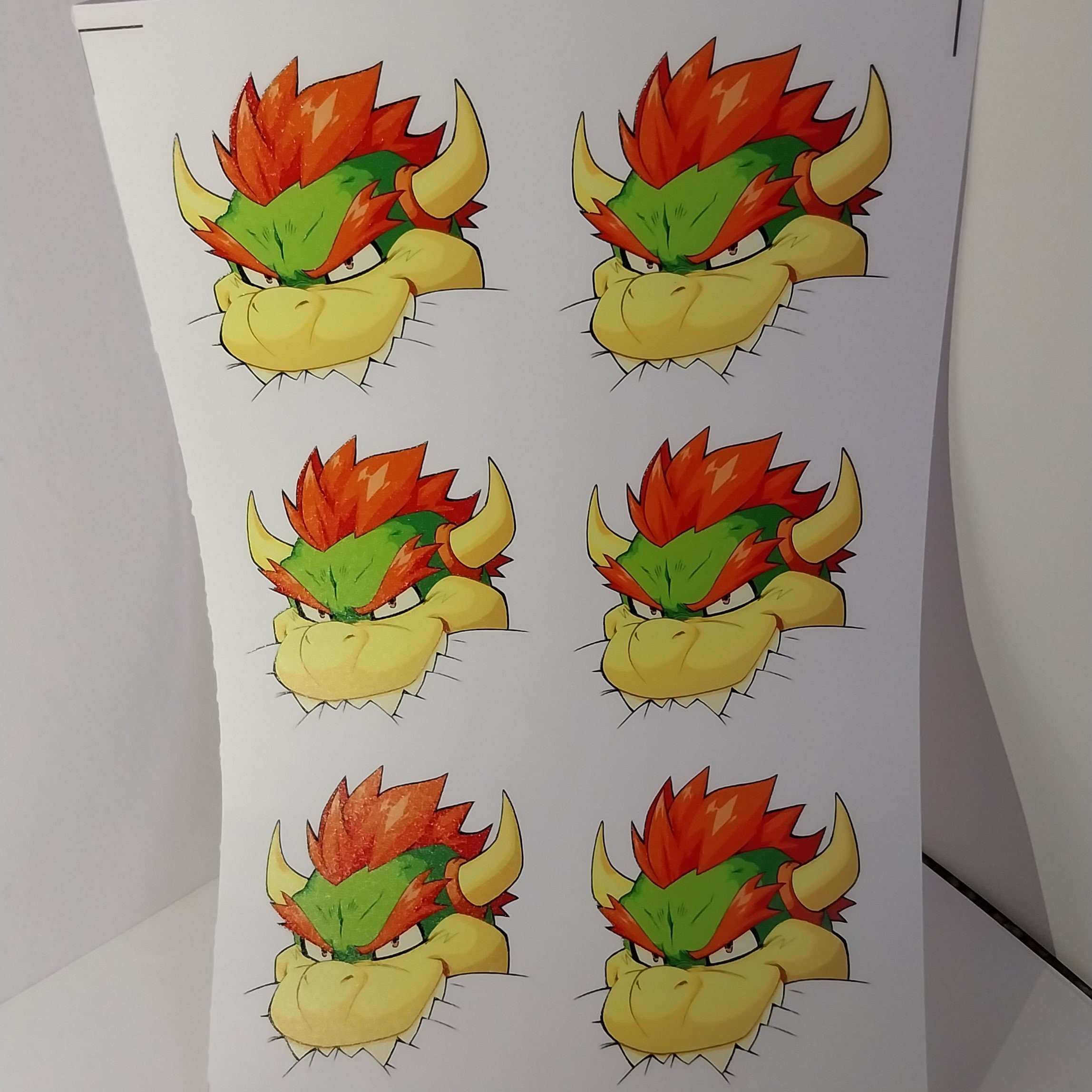 Bowser CHOMP transparent Vinyl Sticker - Etsy