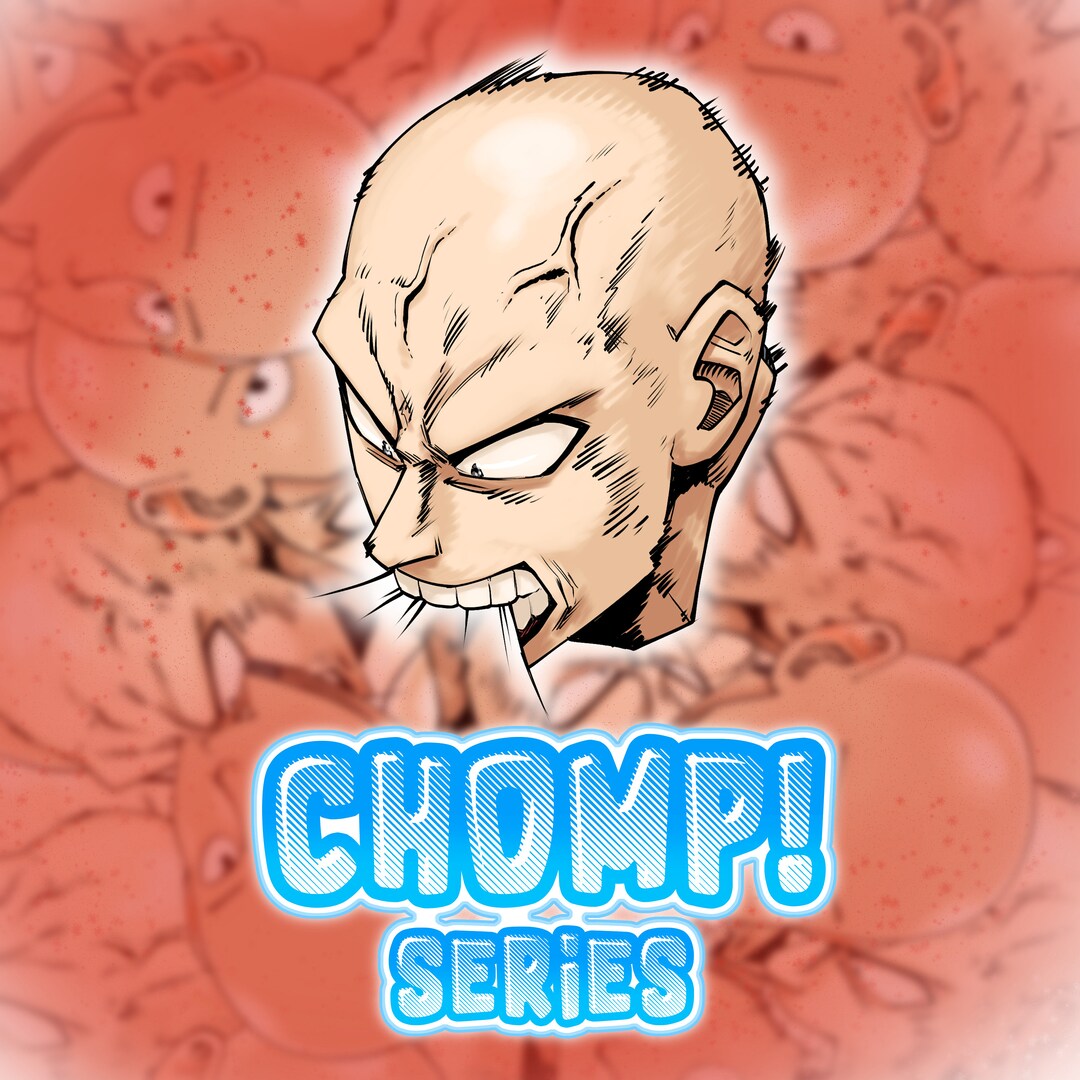Caped Baldy - CHOMP! Transparent Vinyl Sticker | One Punch Man Saitama ...