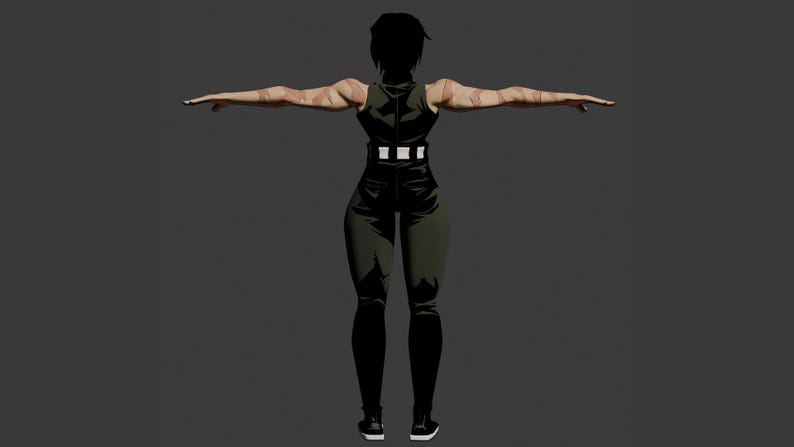 Maki Zenin Rigged Model | Blender 3D - Etsy