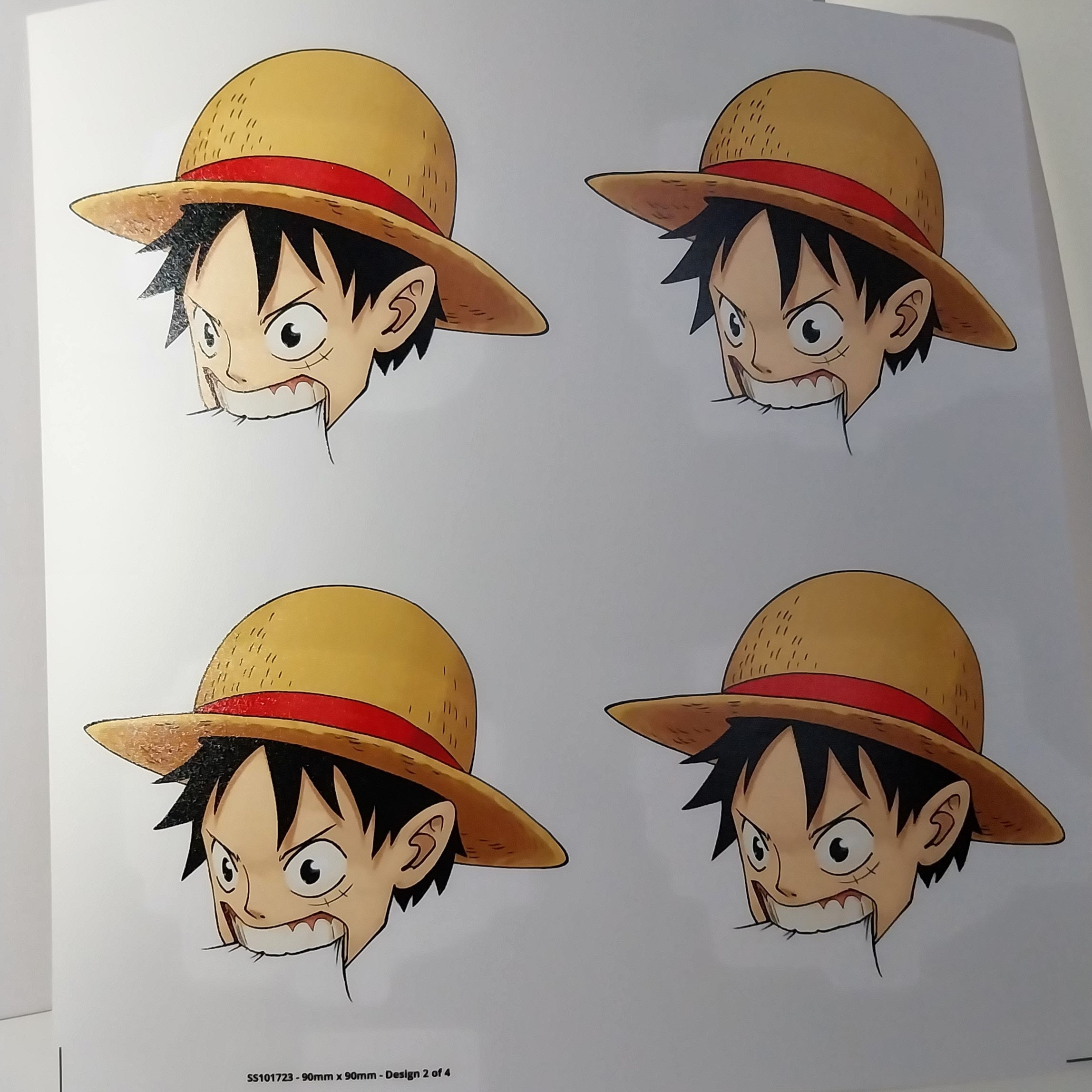 Luffy CHOMP transparent Vinyl Sticker - Etsy