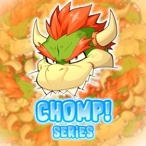 Bowser CHOMP Transparent Vinyl Sticker Super Mario Sticker Gaming Decal ...