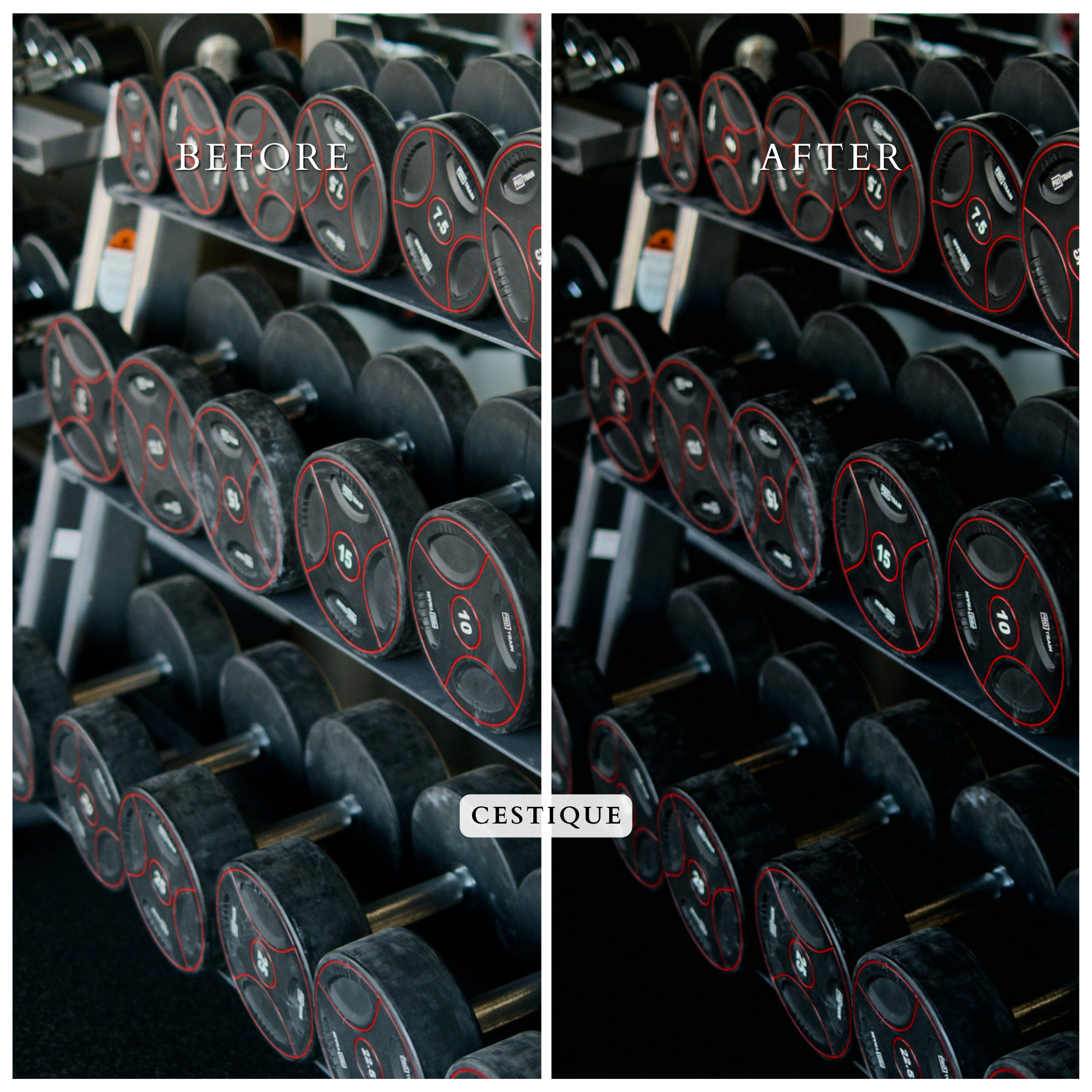 10 FITNESS Dark Aesthetic Lightroom Presets | Fitness Preset ...