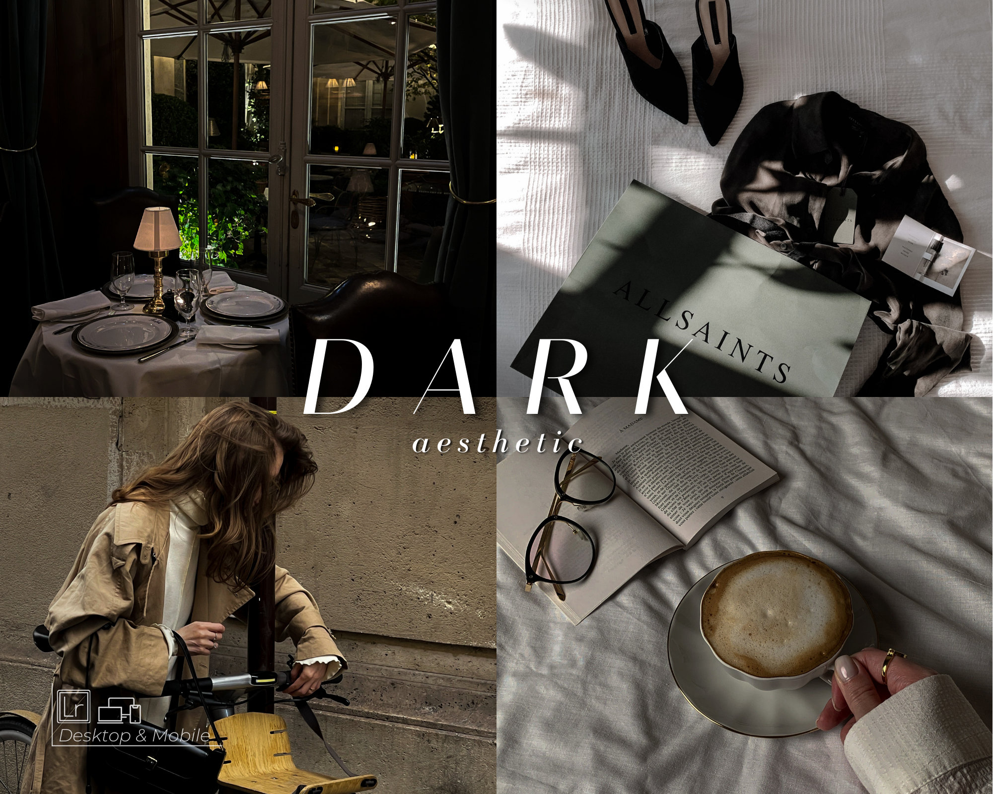 10 DARK Aesthetic Lightroom Presets Dark Aesthetics Filter Aesthetic ...