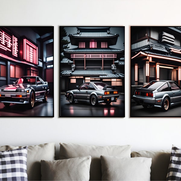 Japanese Car Art Print - Etsy