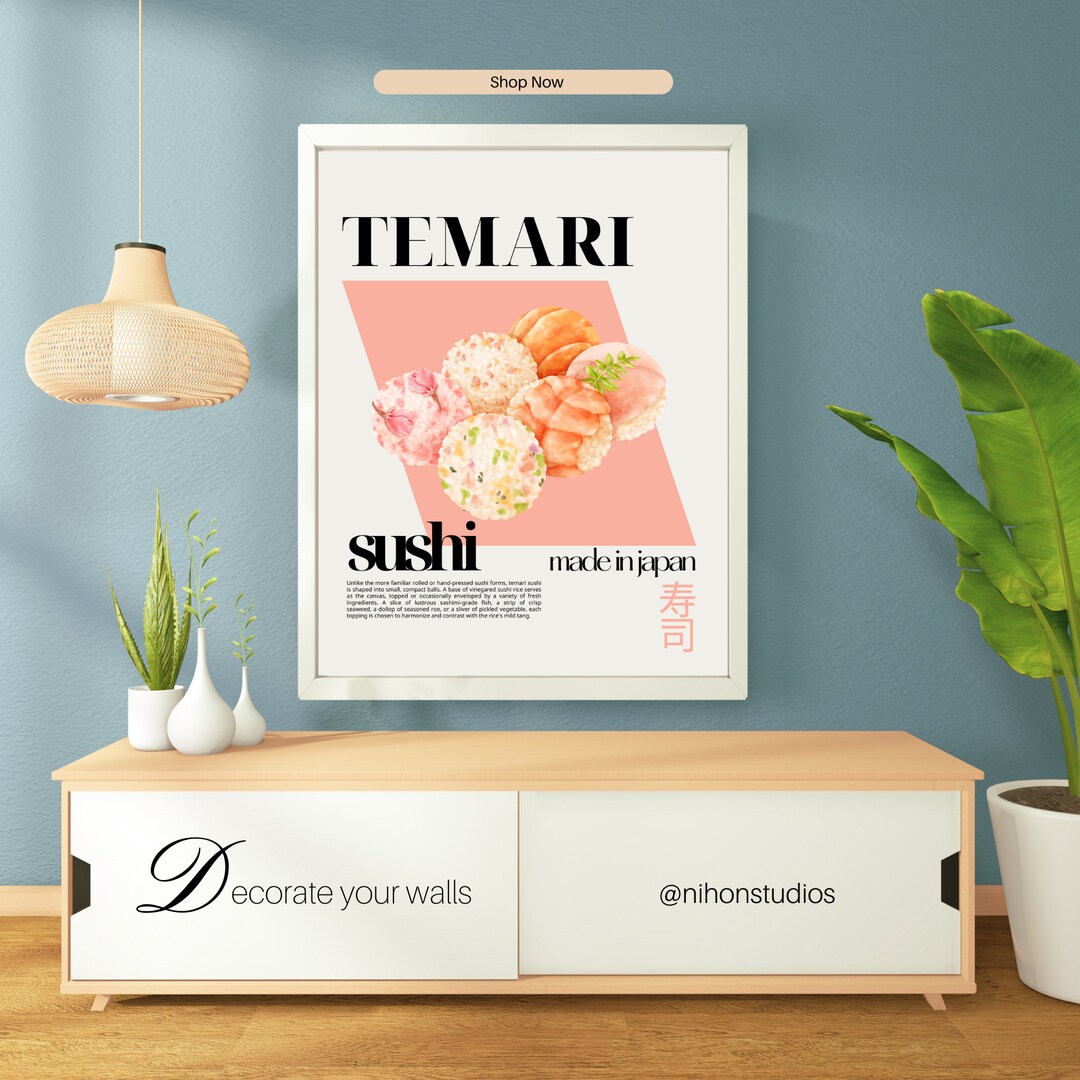Temari Wall Art Japanese Street Food Poster Home Decor - Etsy