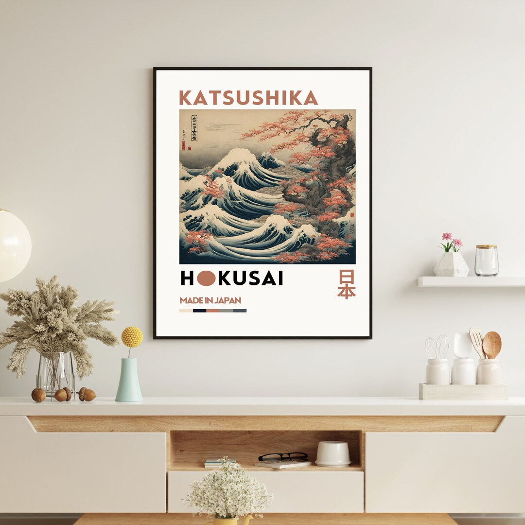 Hokusai Print, Japanese Art Print, Katsushika Hokusai, Vintage Japanese ...