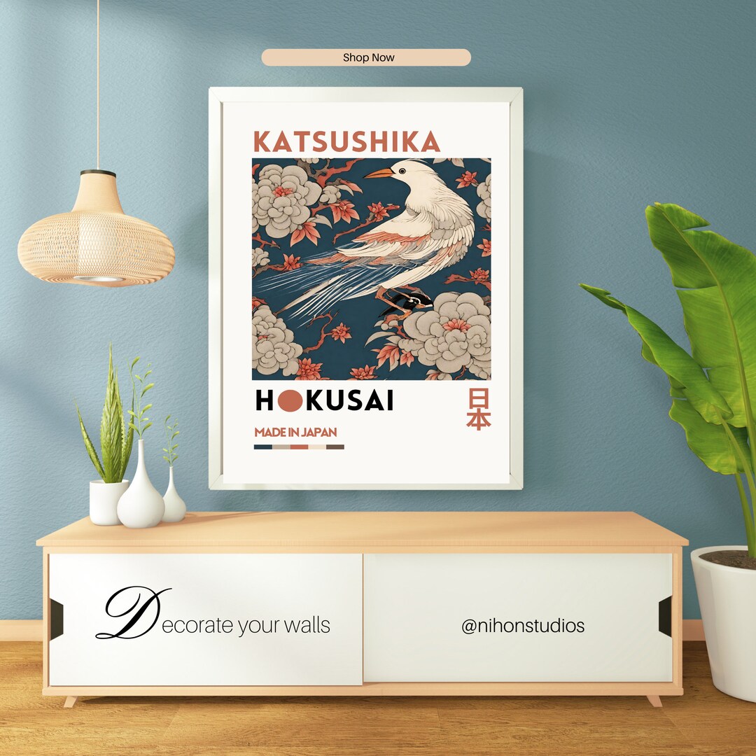 Hokusai Print, Japanese Art Print, Katsushika Hokusai, Vintage Japanese ...