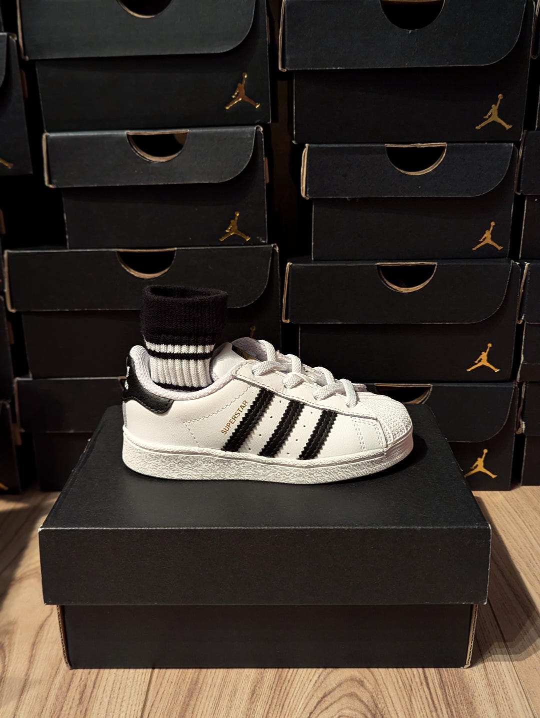 Adidas Superstar Golf Club Putter Cover (right Shoe) With Sock - Etsy