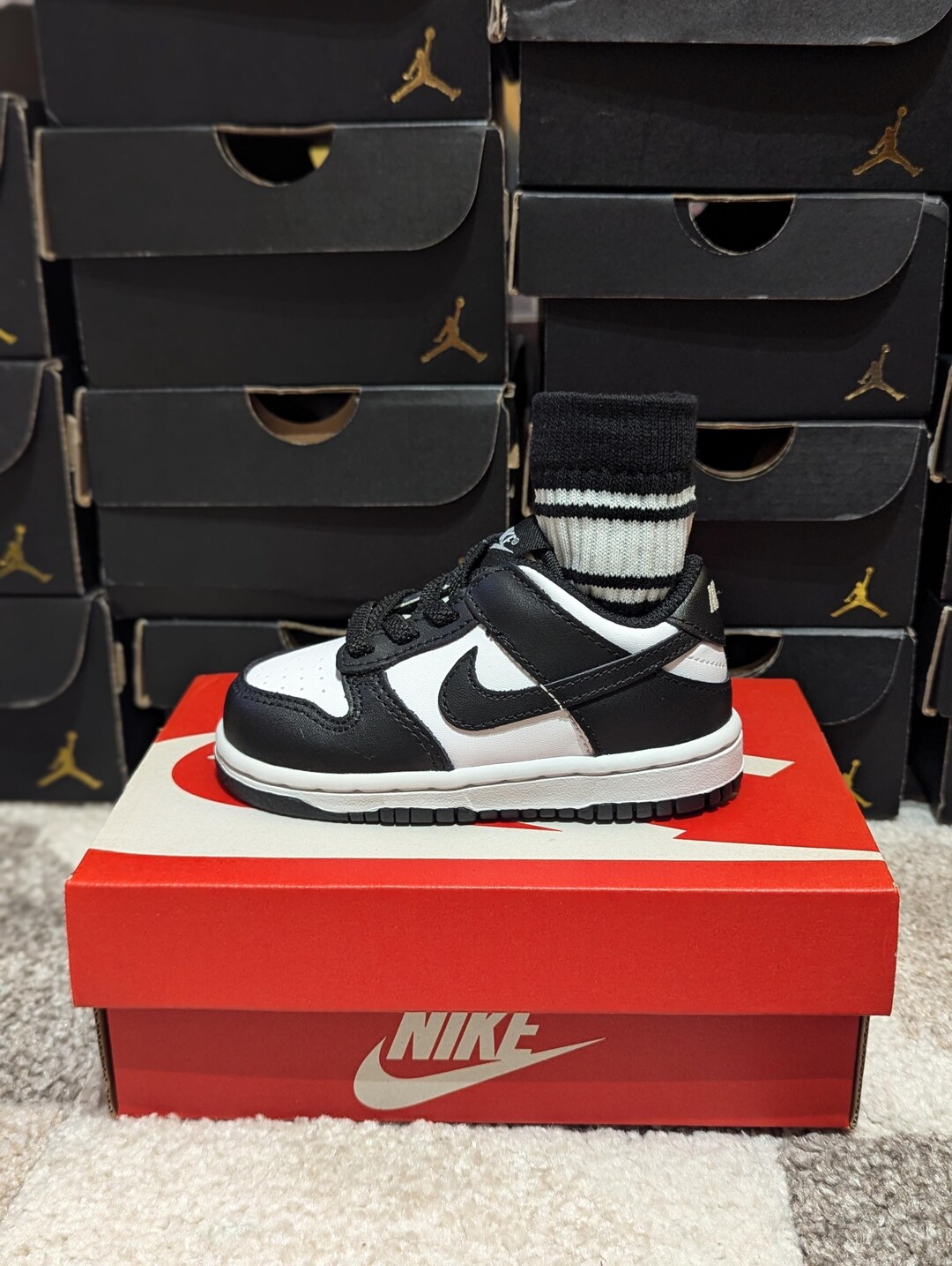 Nike Dunk Low 'panda' Golf Club Putter Cover (left Shoe) With Sock - Etsy