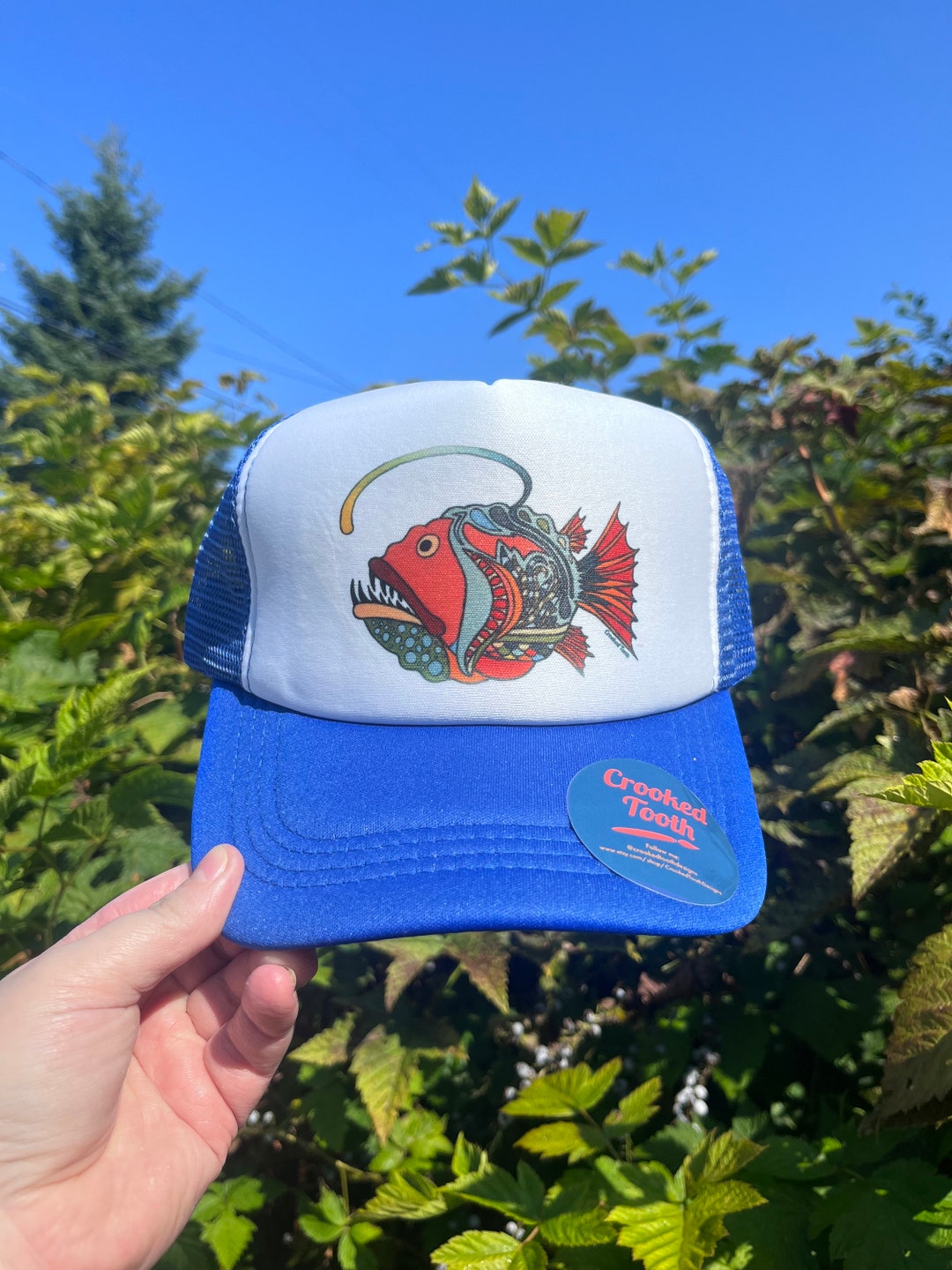 Anglerfish Trucker Hat Color Options Unisex Fishing Gift - Etsy