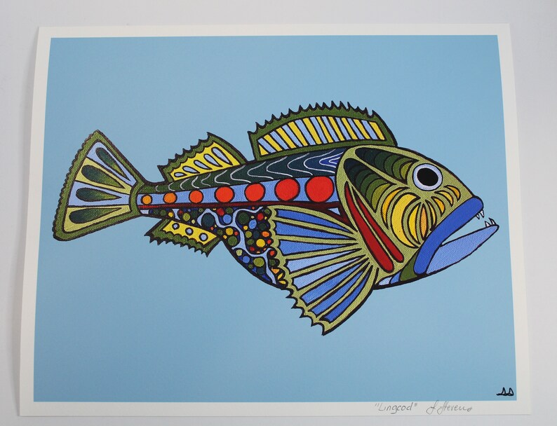 Lingcod Fine Art Print Giclee Print Wall Art - Etsy
