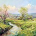 Early Spring Morning in England - Vintage Oil Painting Download, Rustic ...