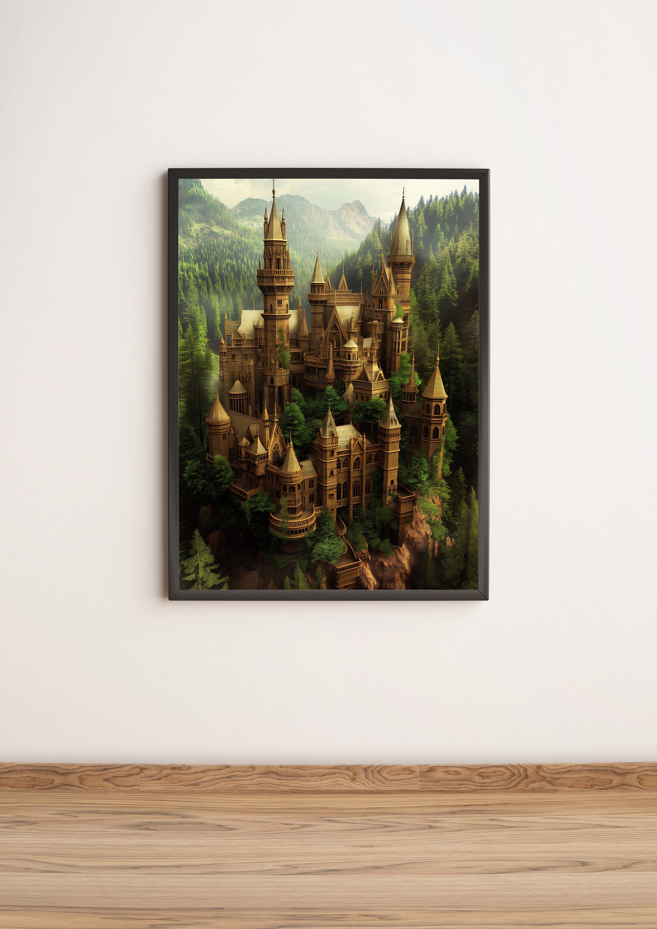 Enchanted Forest Castle - High-resolution Digital Art Download ...