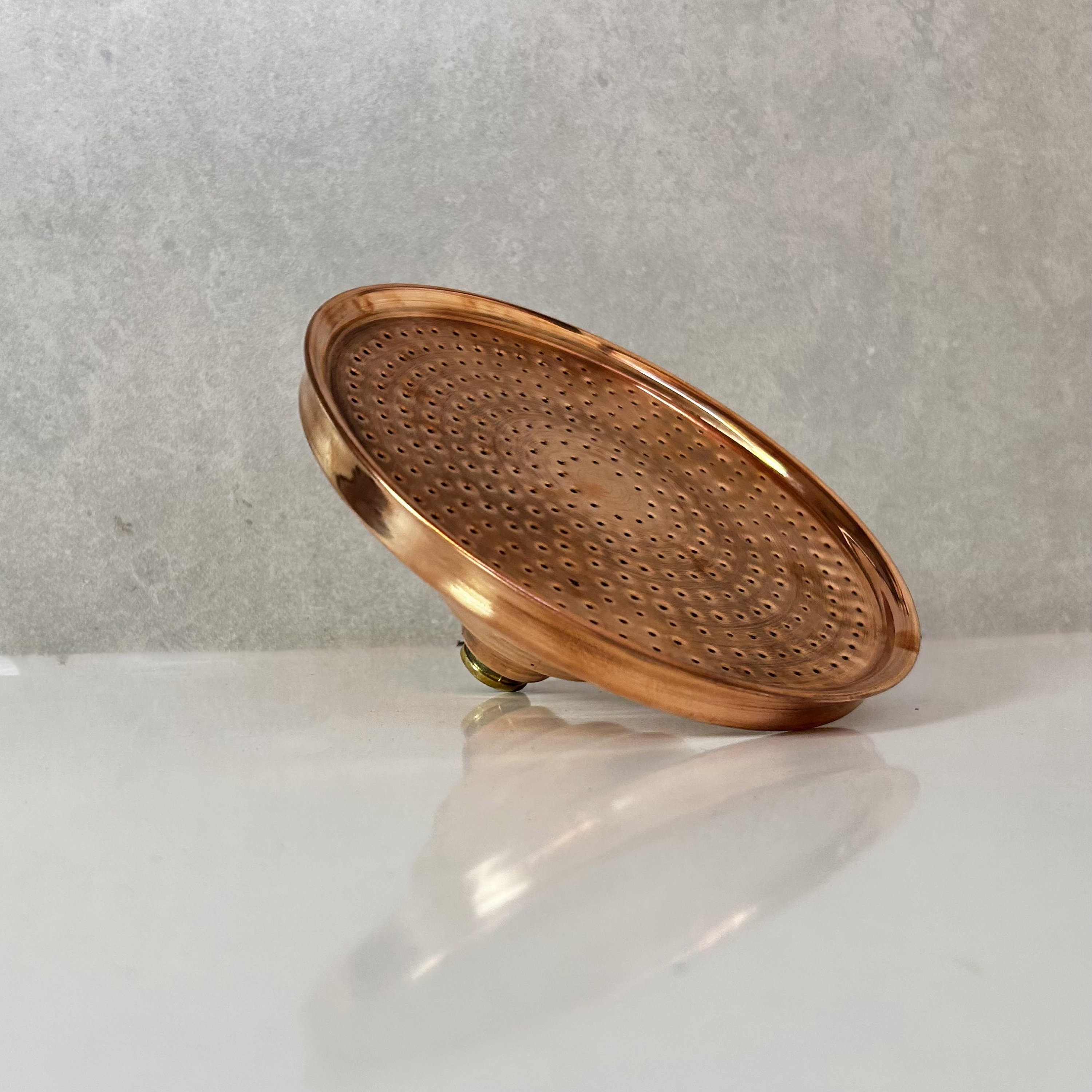 Unlacquered Copper Rainfall Shower Head, Eco Outdoor Showerhead ...
