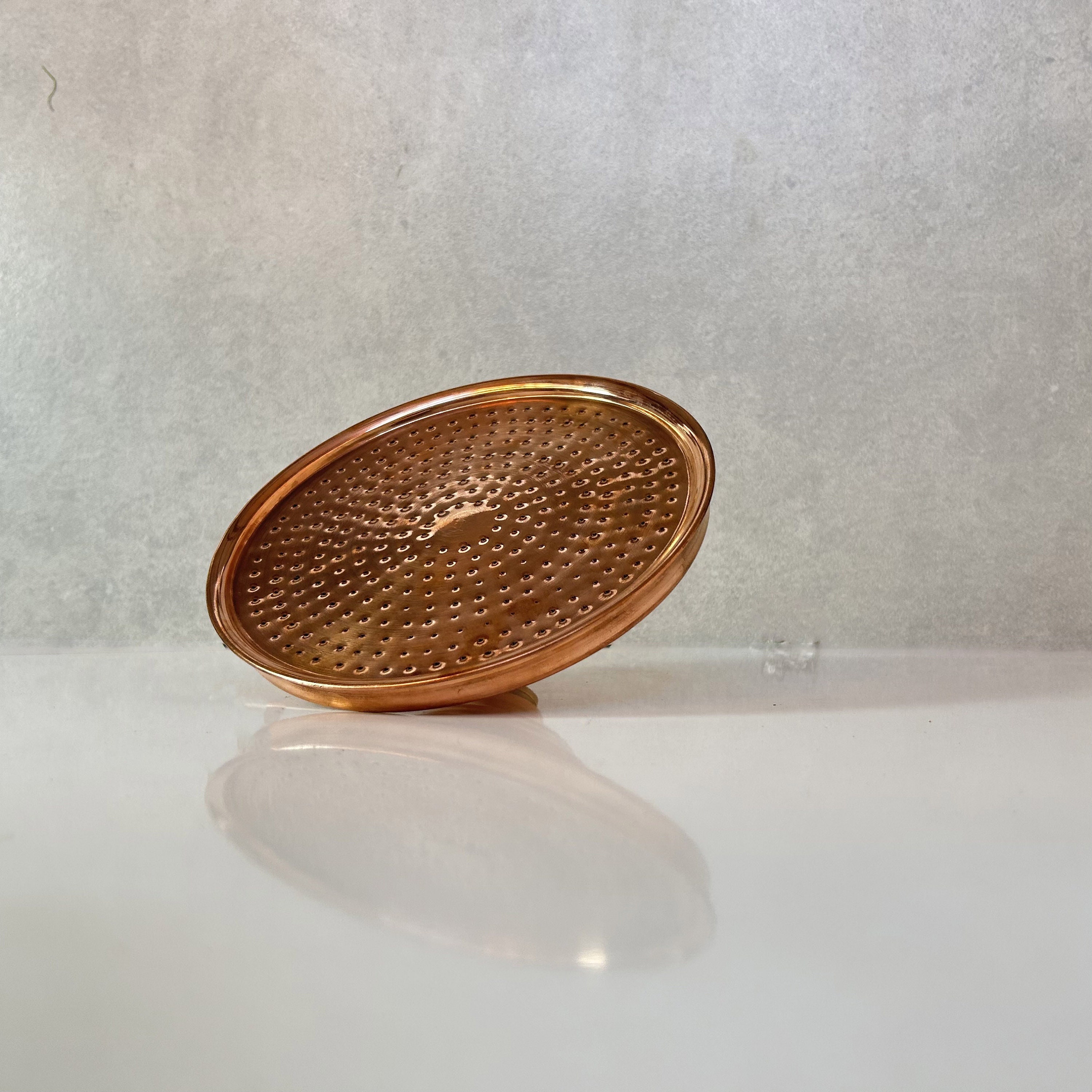 Unlacquered Copper Rainfall Shower Head, Eco Outdoor Showerhead ...