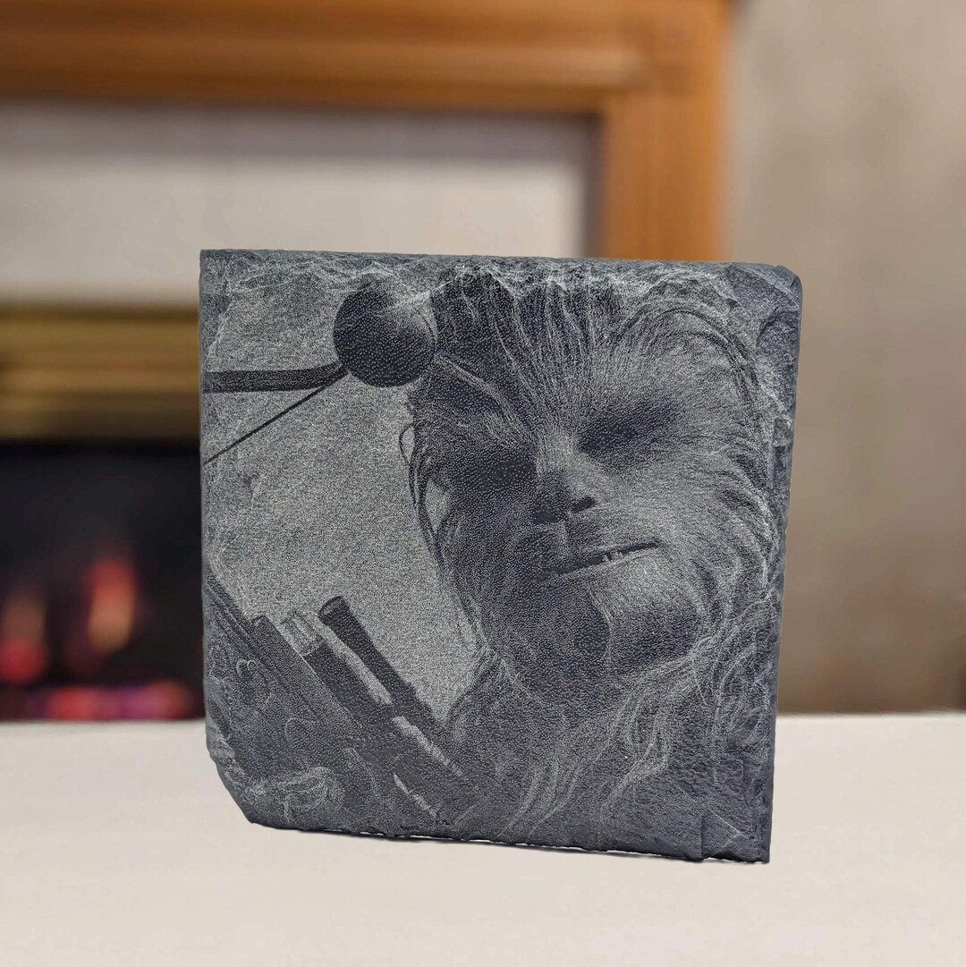 DELUXE Chewbacca Inspired Slate Photo Drink Coaster - Etsy