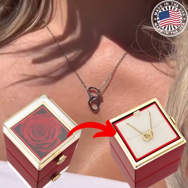 Eternal Rose Box With Necklace - Etsy