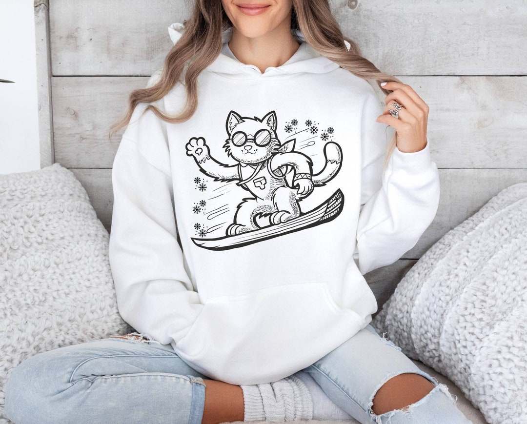 Snowboarding Cat Gift for Snowboarders Gift for Wintersports - Etsy