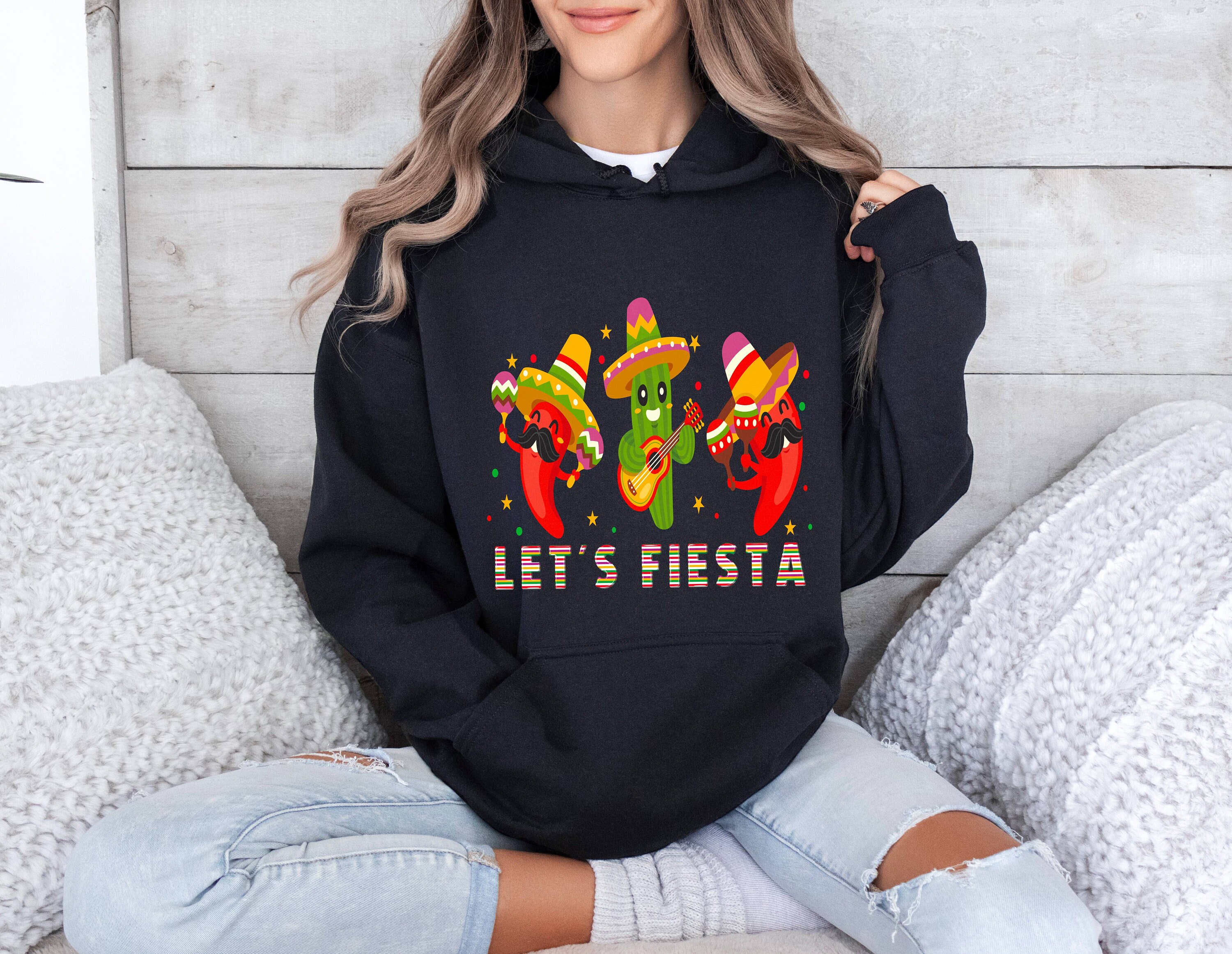 Let's Fiesta Shirt, Mexican Maracas, Sombrero Shirt, Cinco De Mayo ...