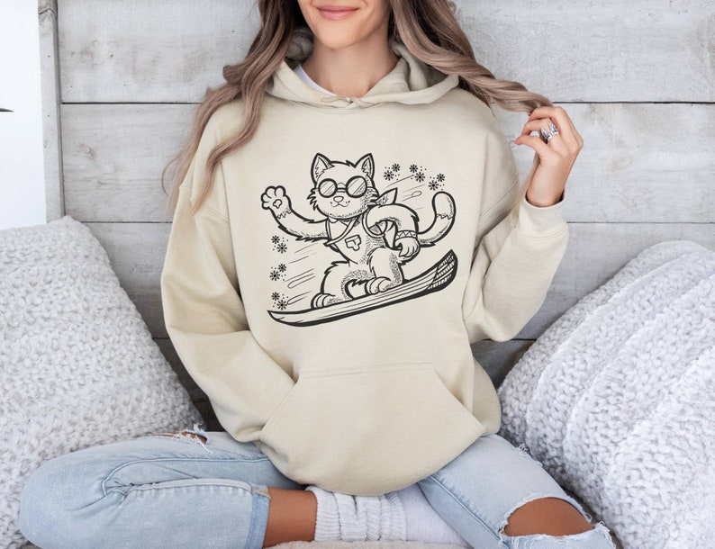 Snowboarding Cat Gift for Snowboarders Gift for Wintersports - Etsy