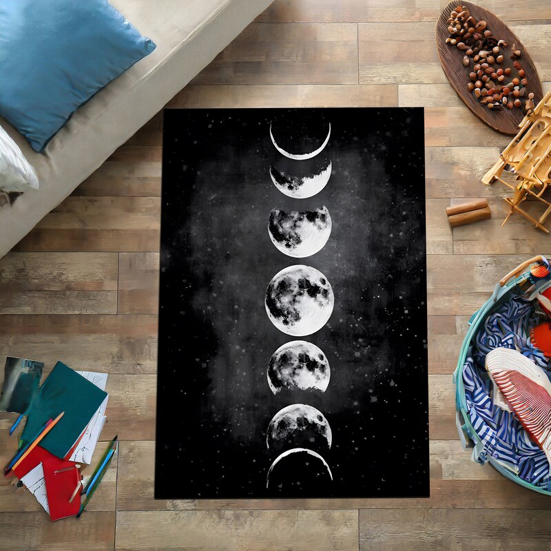Moon Phases Rug - Etsy