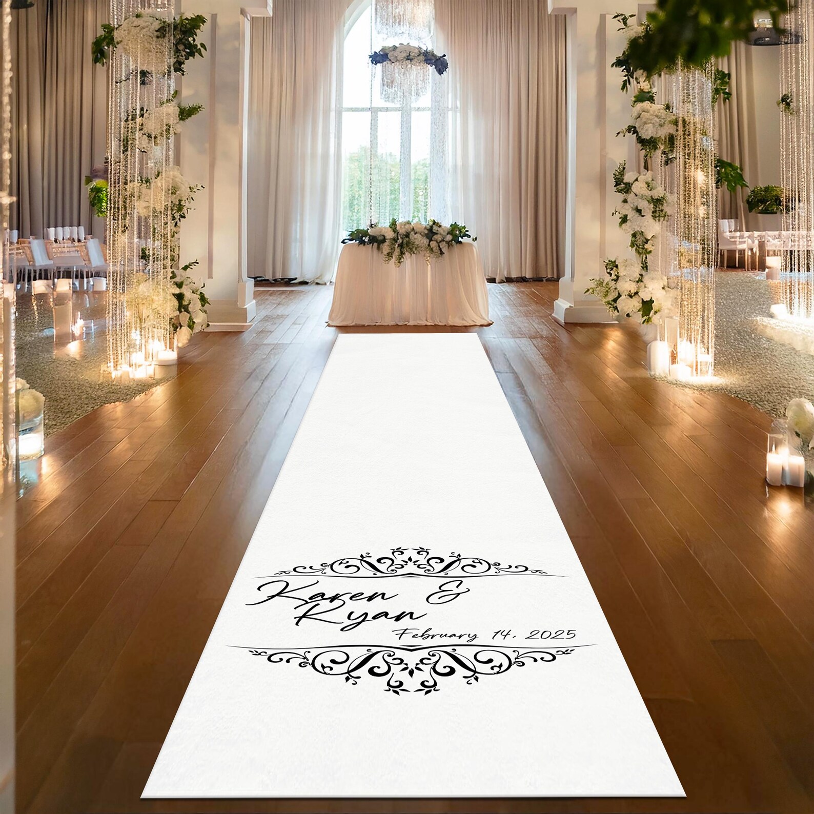 Personalized Wedding Aisle Runner: Customizable Ceremony Rug - Etsy