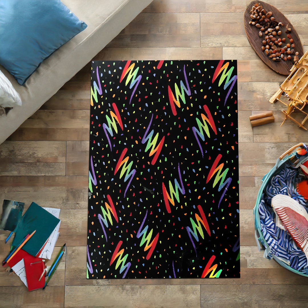 Arcade Gaming Rug, Bowling Alley Rug, Arcade Bar Carpet, Retro Rug ...