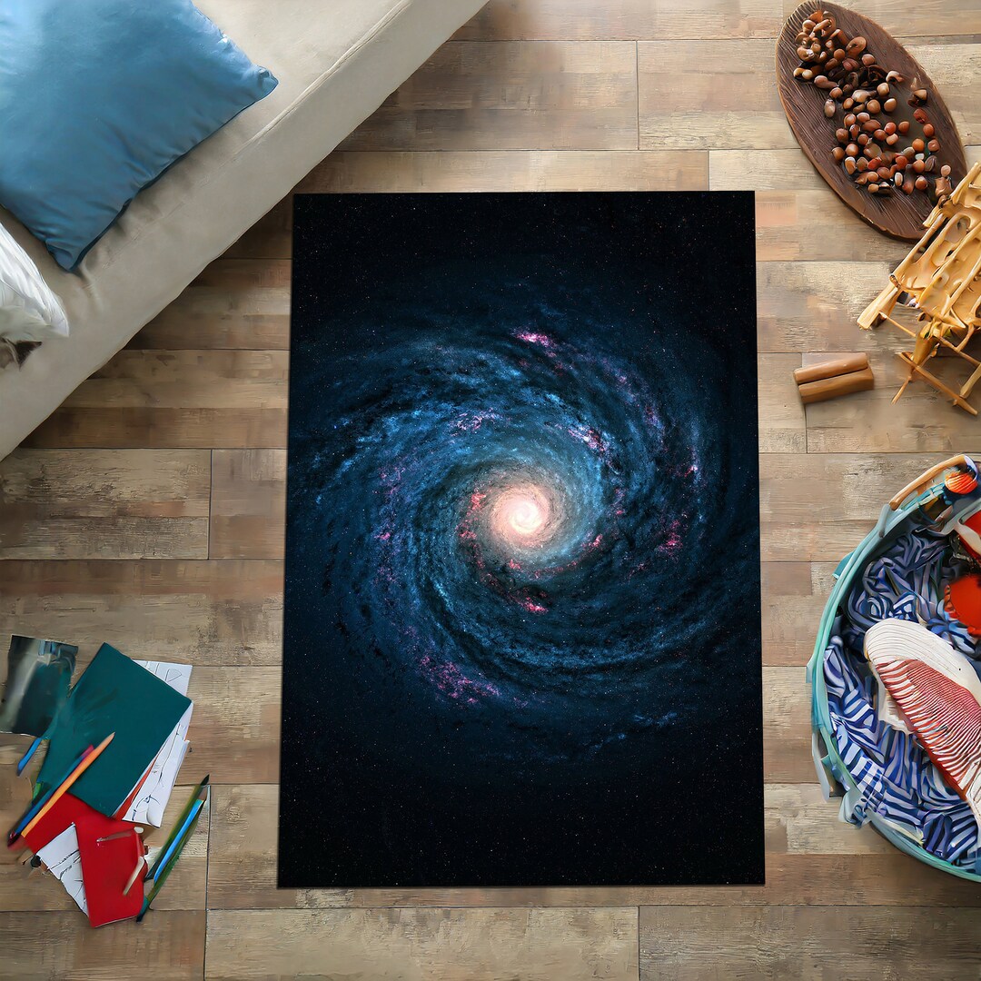 Milky Way Rug, Space Rug, Kids Rug, Galaxy Floor Rug, Galaxies Rugs ...
