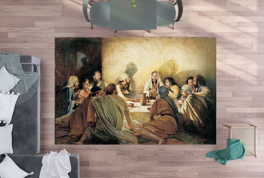 Jesus Christ Rug, Christ Rug, Patterned Printing Rug, Washable Rug ...