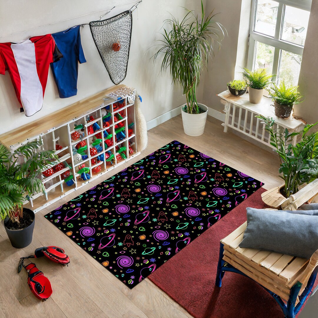 Arcade Rug, Gamer Rug, Bowling Alley Carpet, Arcade Bar Carpet, Retro ...