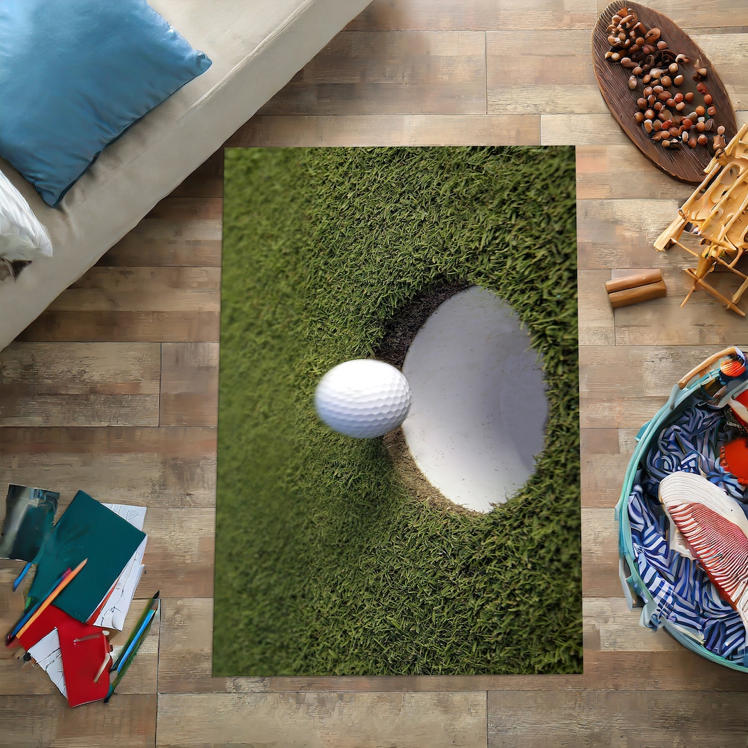 Golf Rug, Grass Rug,sport Rug,golf Theme Rug,golf Pattern Rug,sport ...