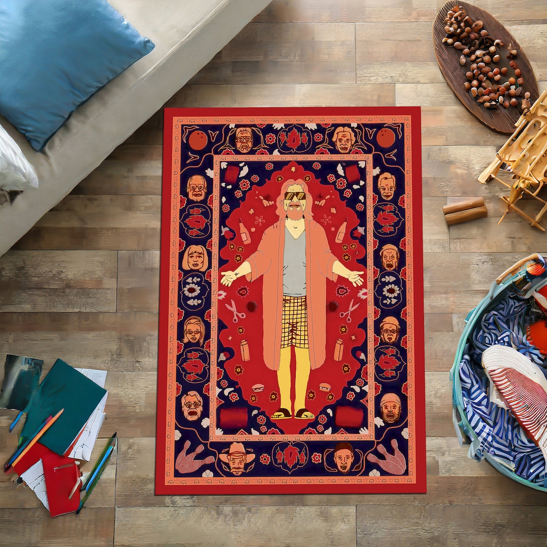 Dude Rug, the Big Lebowski, Fantastic Movie Floor Rug, Living Room Rug ...