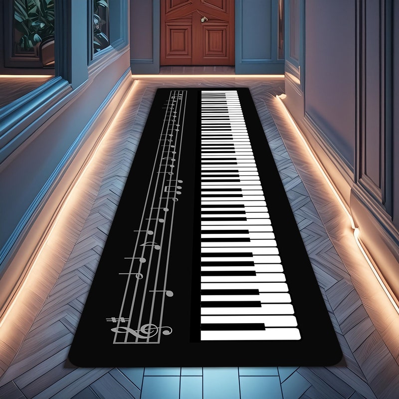 Piano Keyboard Rug - Etsy
