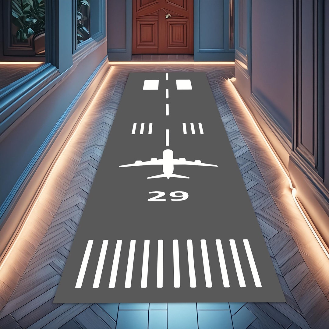 Airport Runway Rug, Planerug, Aircraft Rug, Aviation Rug, Airport Rug ...