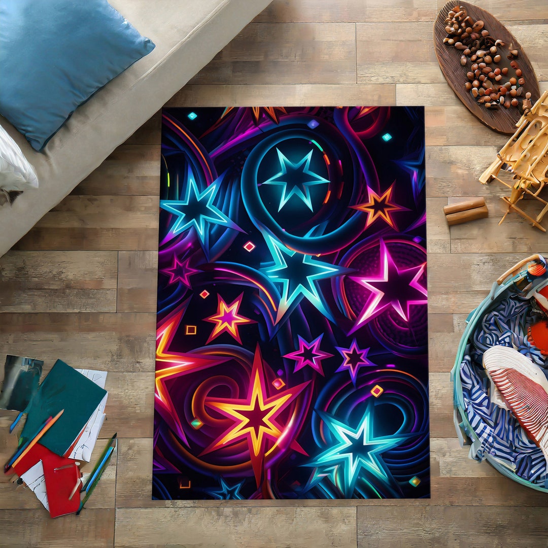 Spacey Rug, Arcade Carpet, Game Room Rug, Retro Realistic 90s Arcade ...