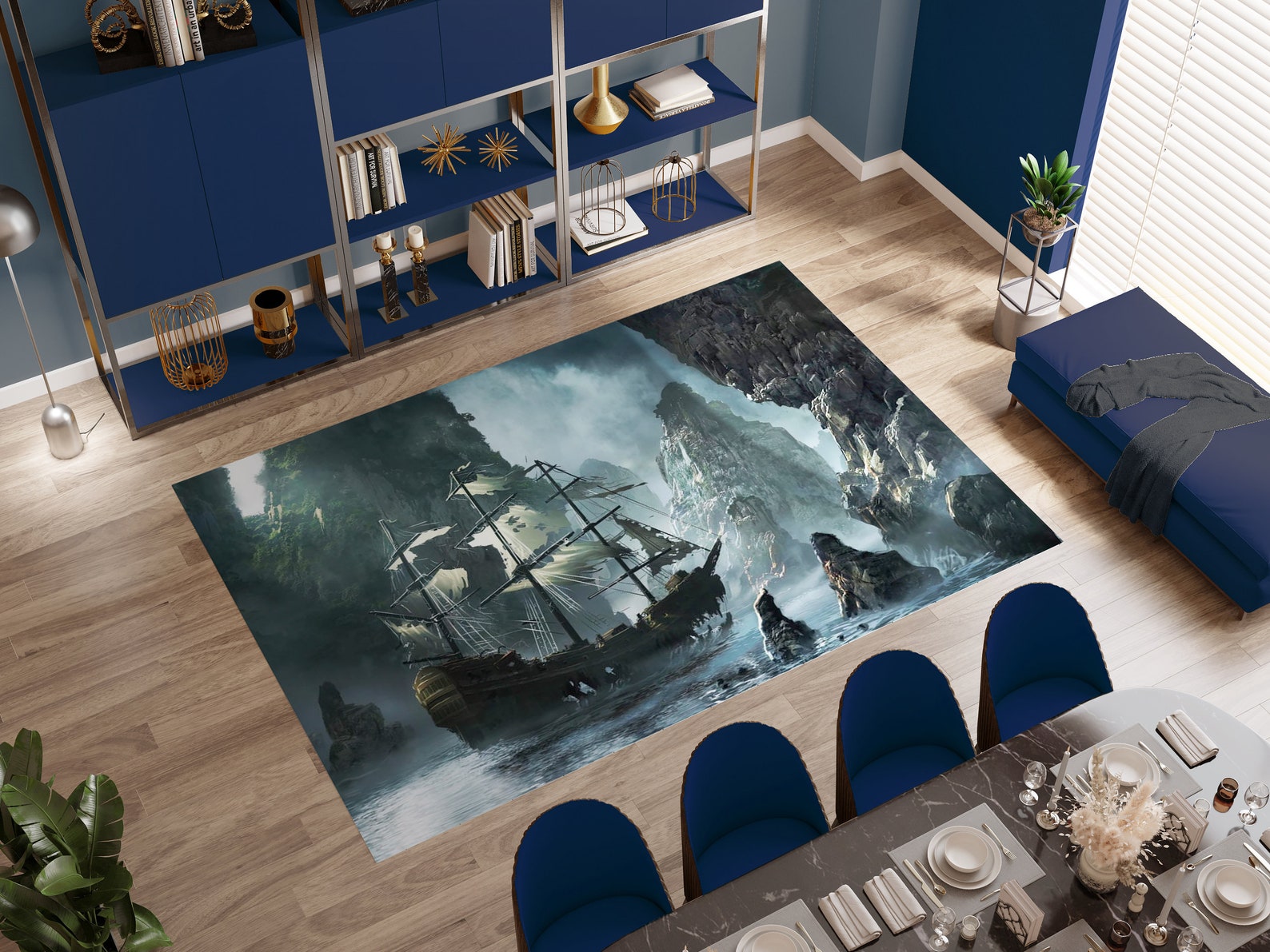 Pirate Ship Rug Ship Rug Patterned Printing Rug Patterned - Etsy