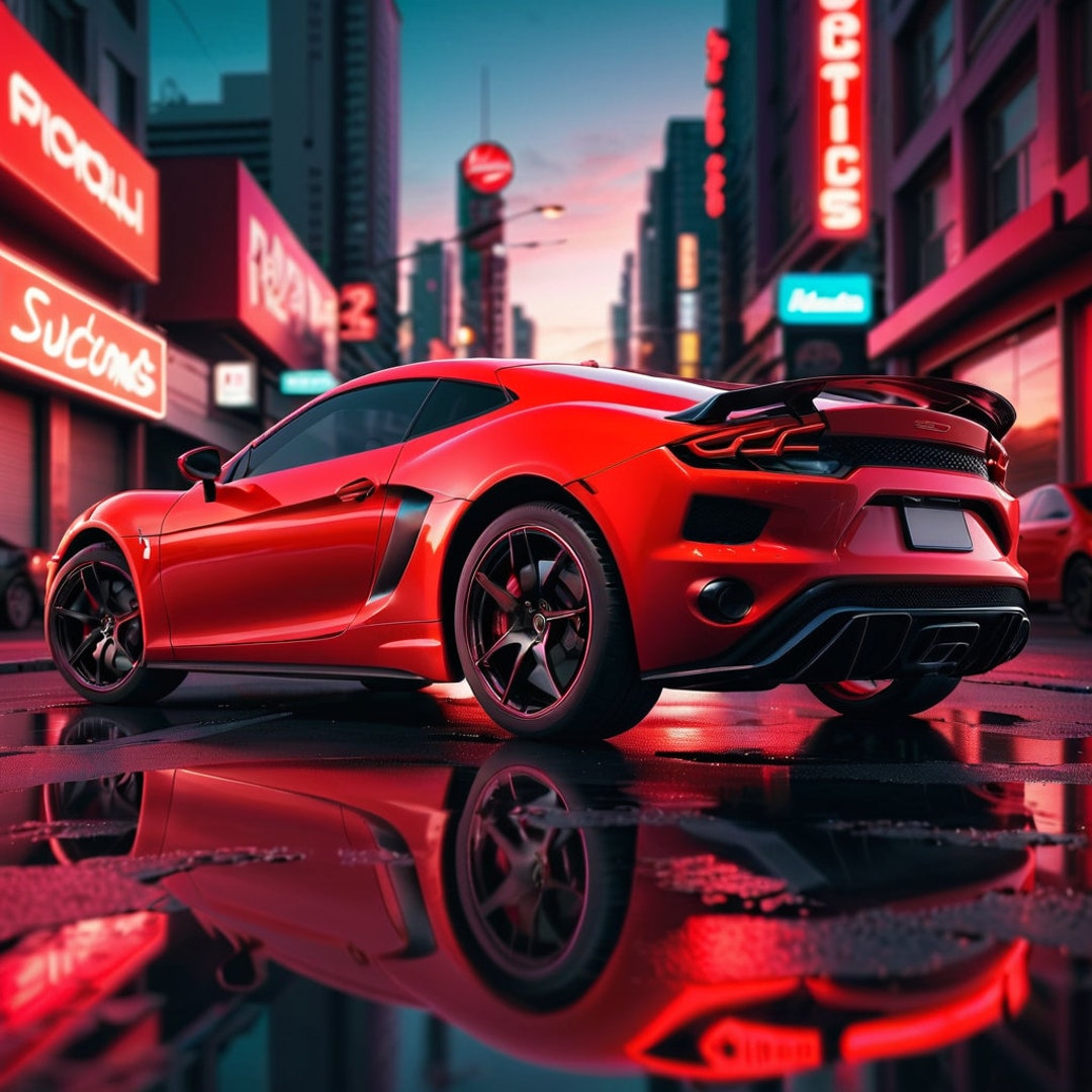 Neon Reflections: the Supercar Experience - Etsy