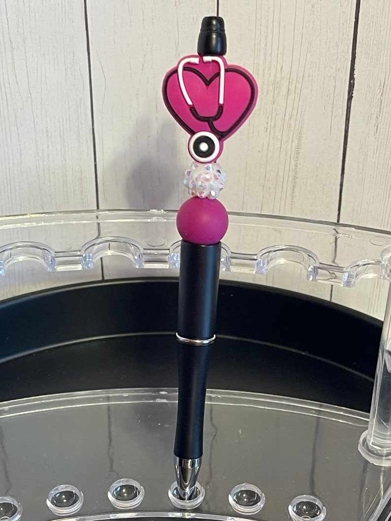 Beaded Pen Beaded Silicone Pen Medical Beaded Pens - Etsy