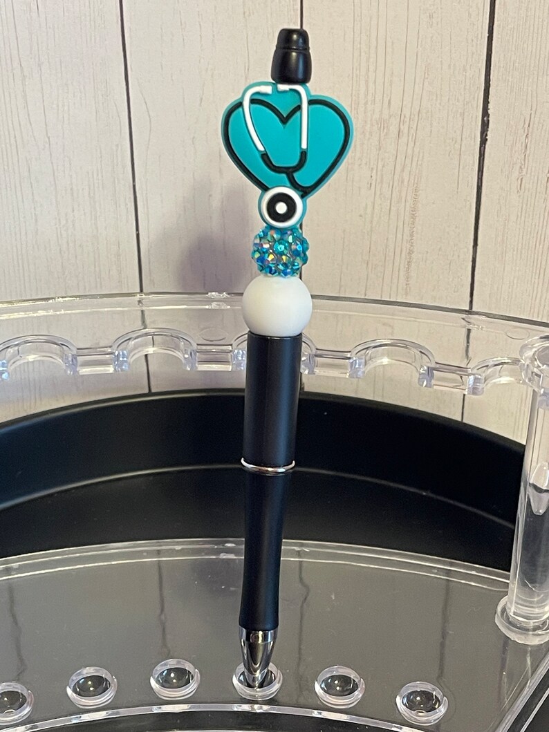 Beaded Pen Beaded Silicone Pen Medical Beaded Pens - Etsy