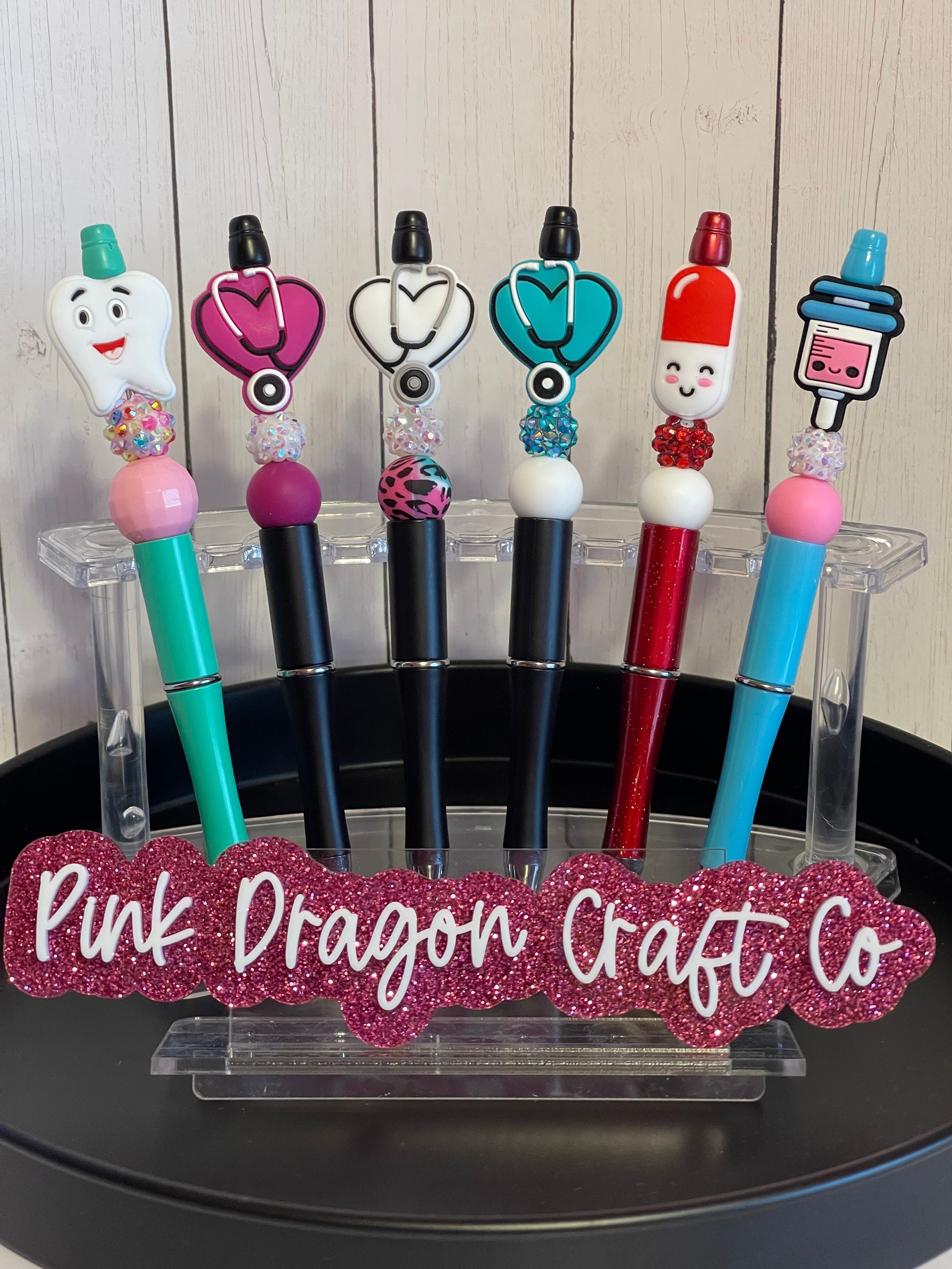 Beaded Pen Beaded Silicone Pen Medical Beaded Pens - Etsy