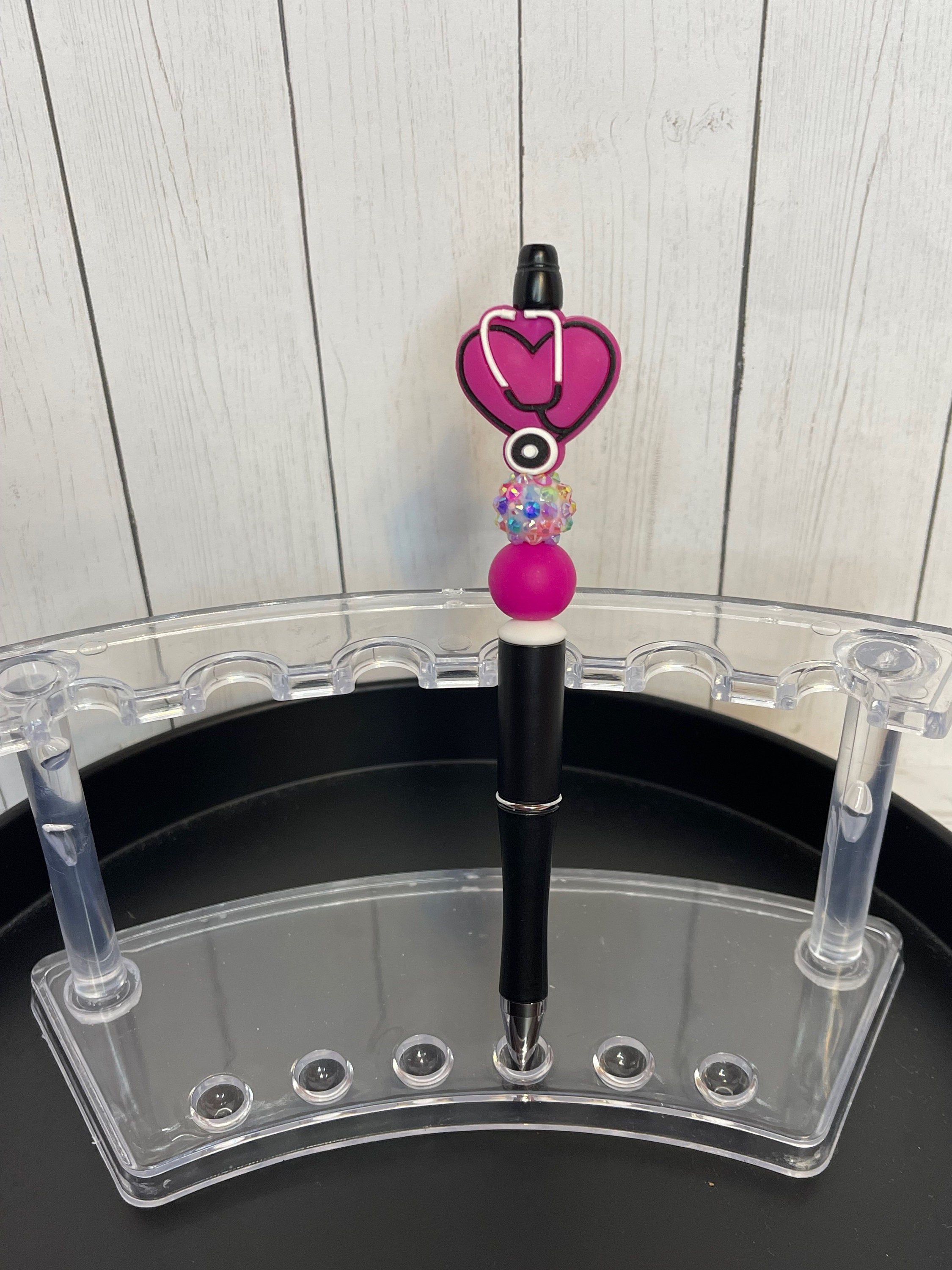 Beaded Pen Beaded Silicone Pen Medical Beaded Pens - Etsy