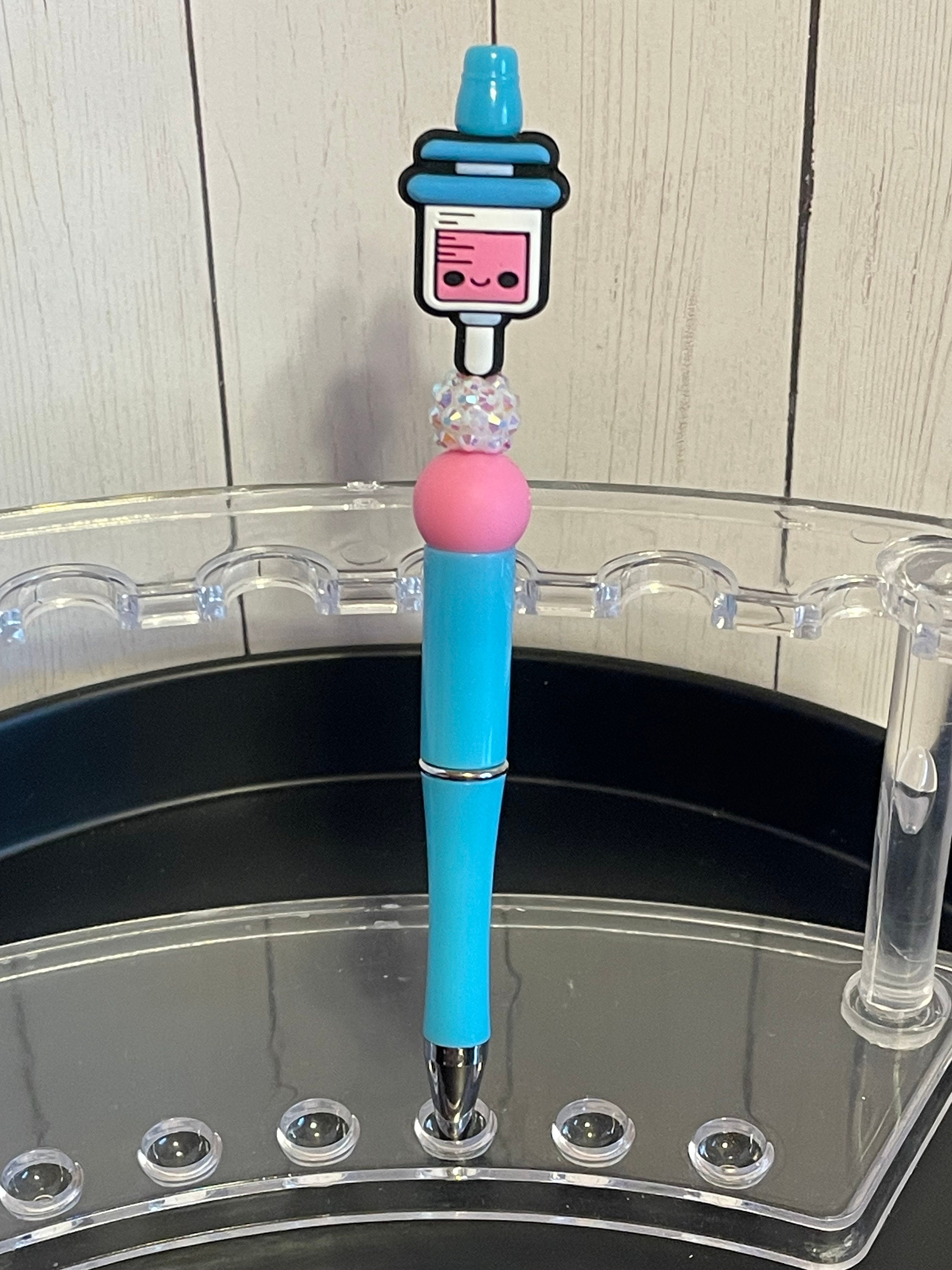 Beaded Pen Beaded Silicone Pen Medical Beaded Pens - Etsy